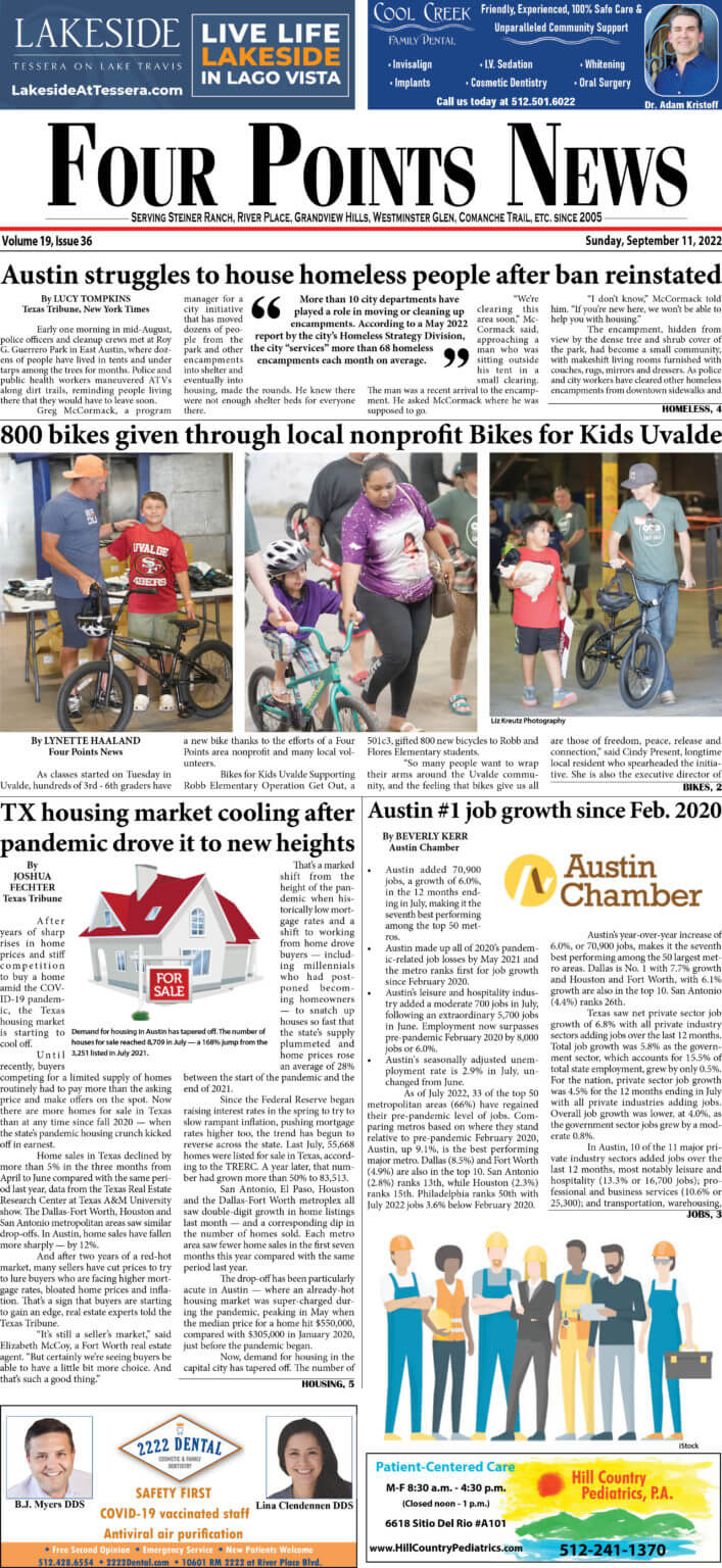 September 11, 2022 Issue - Four Points News