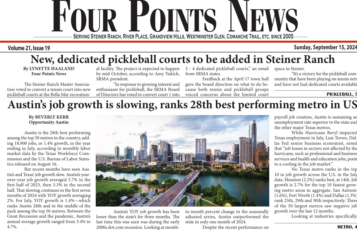 Four Points News - Serving Steiner Ranch, River Place, Grandview Hills ...