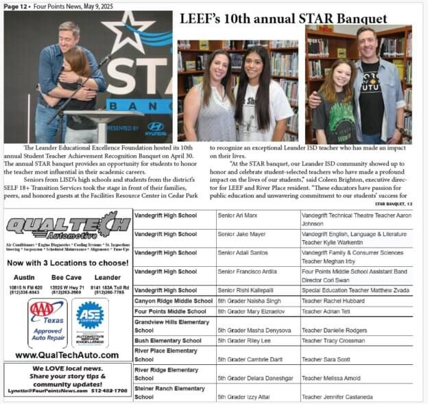 LEEF Celebrates 10th Annual Student Teacher Achievement Recognition ... LEEF Celebrates 10th Annual Student Teacher Achievement Recognition ...